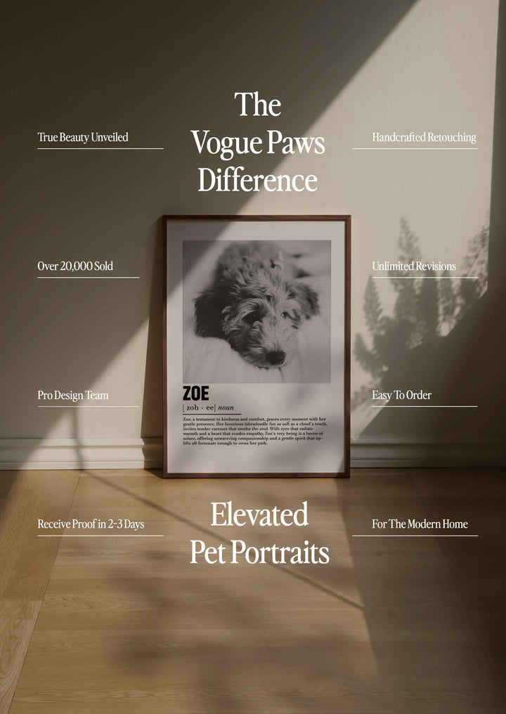 Custom Pet Portraits | Stylish & Hand-Drawn | Vogue Paws