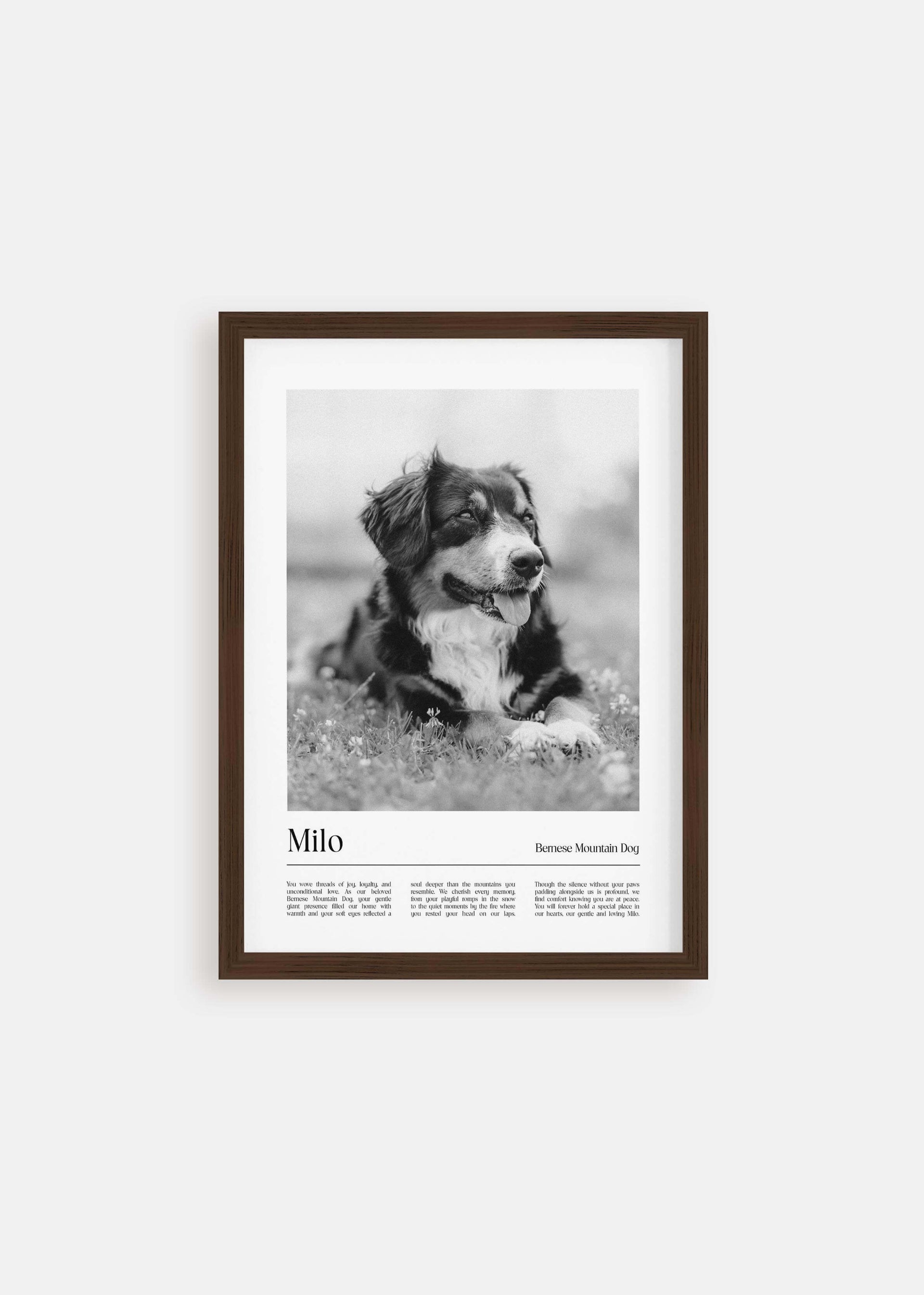 Dog Memorial - California Pet Art Poster | Vogue Paws