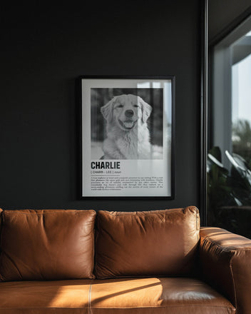 Custom Pet Portrait Frames by Vogue Paws